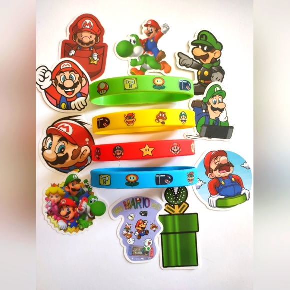 Nintendo | Toys | Nintendo Kids Toy Bracelet Set Red Yellow Blue ...